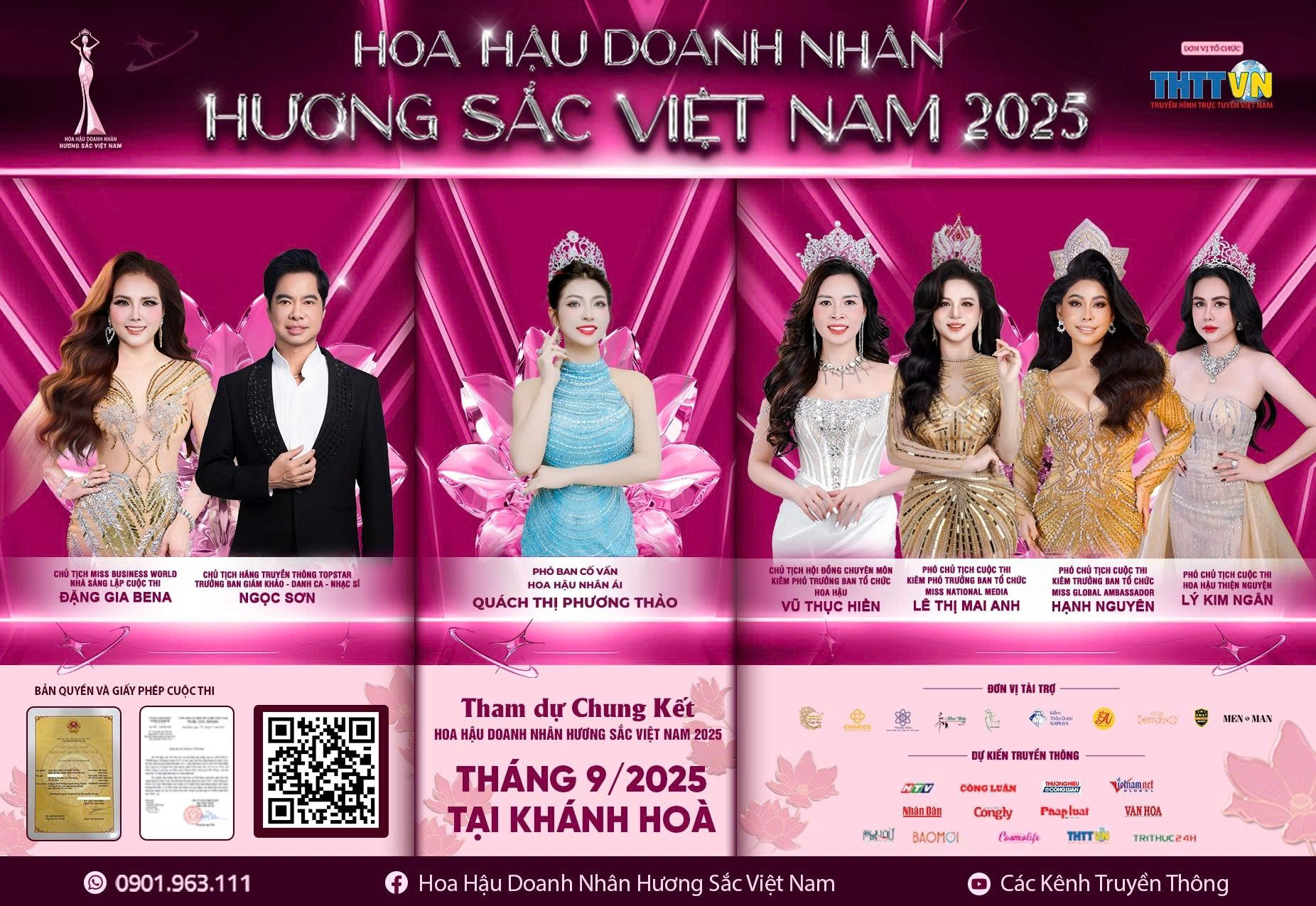 Hoa hậu Nhân ái Quách Thị Phương Thảo đồng hành cố vấn cuộc thi Hoa hậu Doanh nhân Hương sắc ...